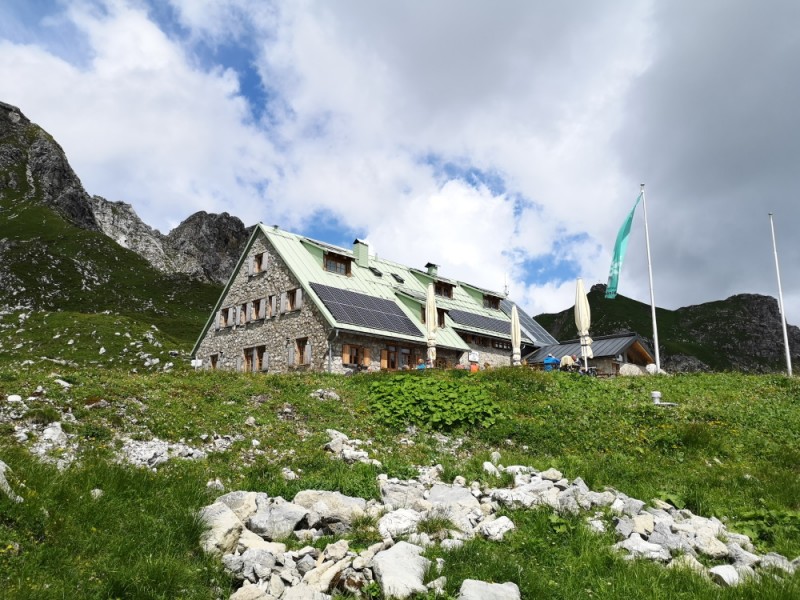 Mindelheimer Hütte - Schrofenpass - Rappenseehütte - Wandern